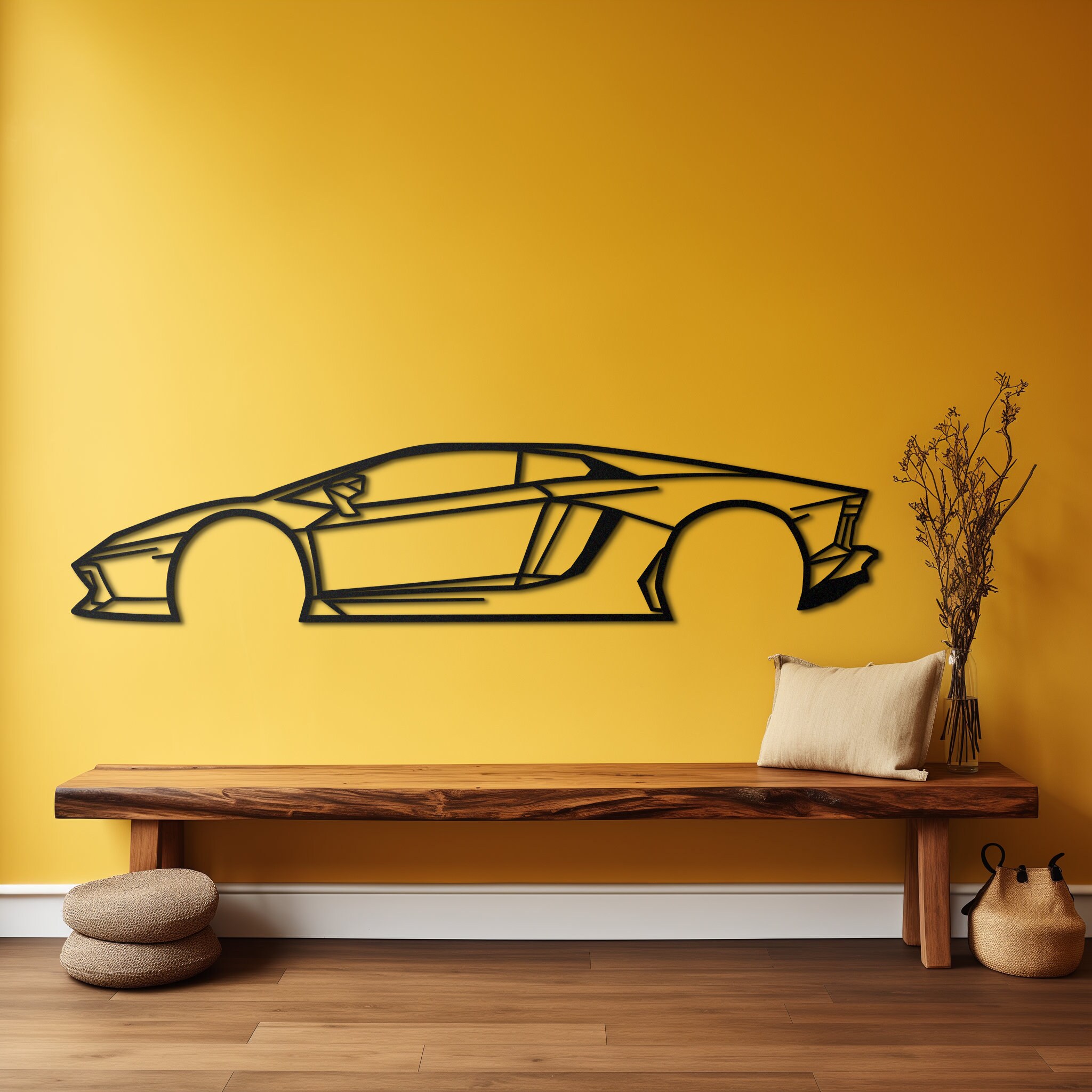 Metal Car Wall Art, Car Garage Decor, Car Enthusiast Gift, Metal Car ...