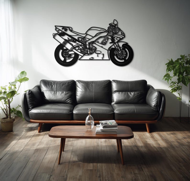 Sport Motorcycle Metal Wall Art, Racing Bike Decor, Rider Gift - Etsy