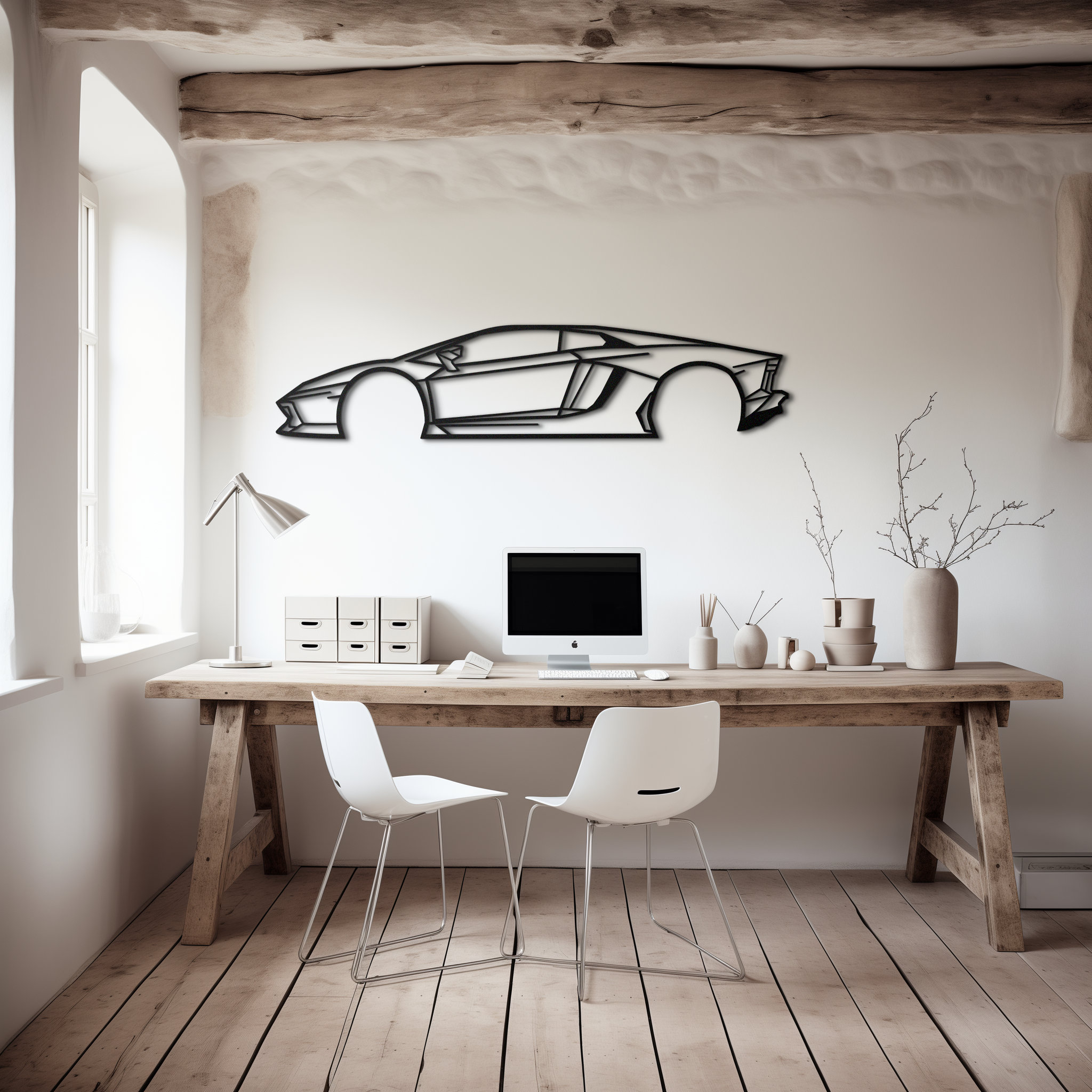 Metal Car Wall Art, Car Garage Decor, Car Enthusiast Gift, Metal Car ...