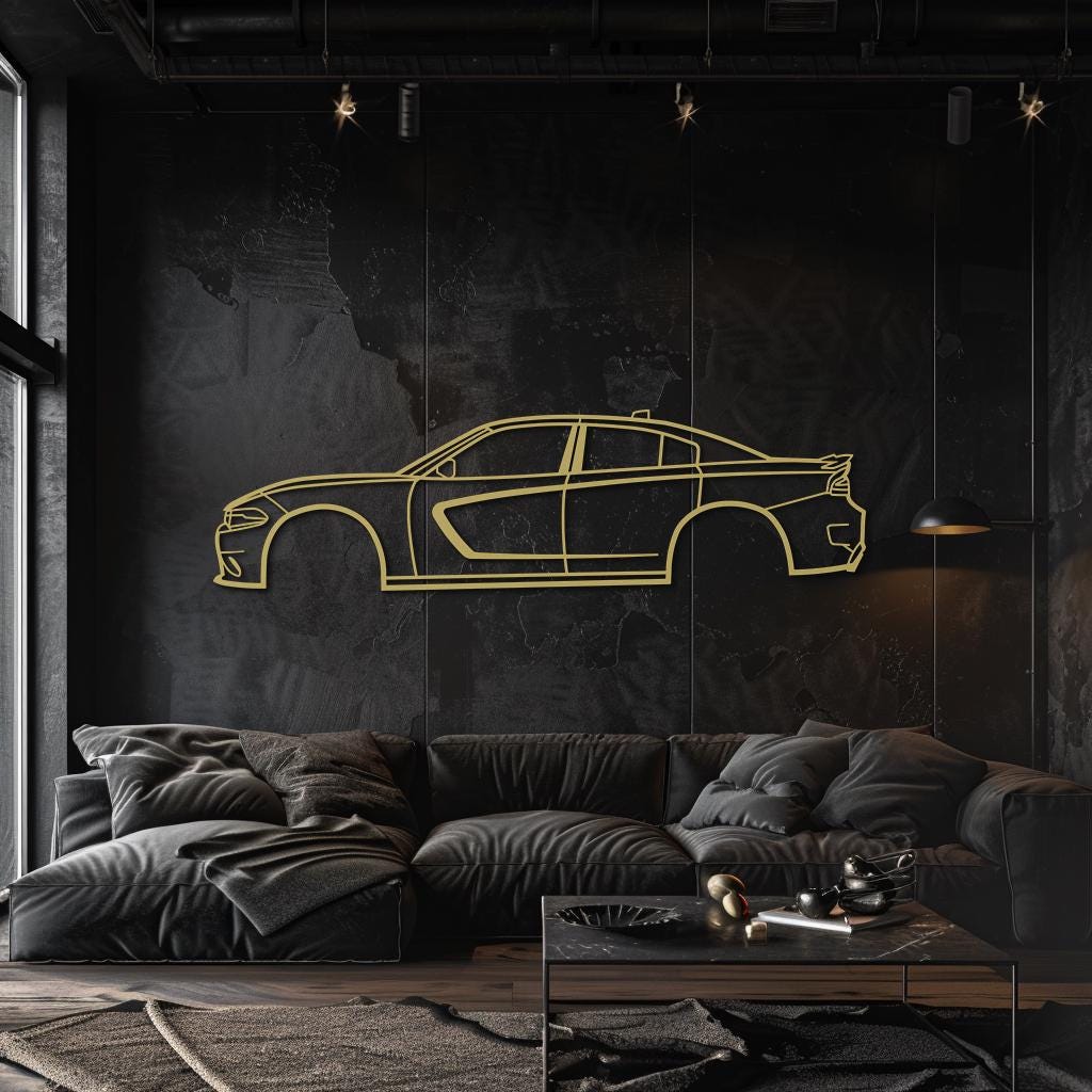 Metal Car Wall Art, Garage Decor, Car Enthusiast Gift, Metal Car Wall ...