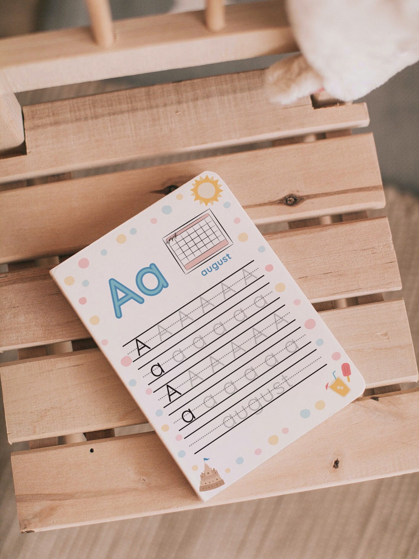 TRACE the ALPHABET: Summer Edition. Printable Abc Learning Worksheets ...