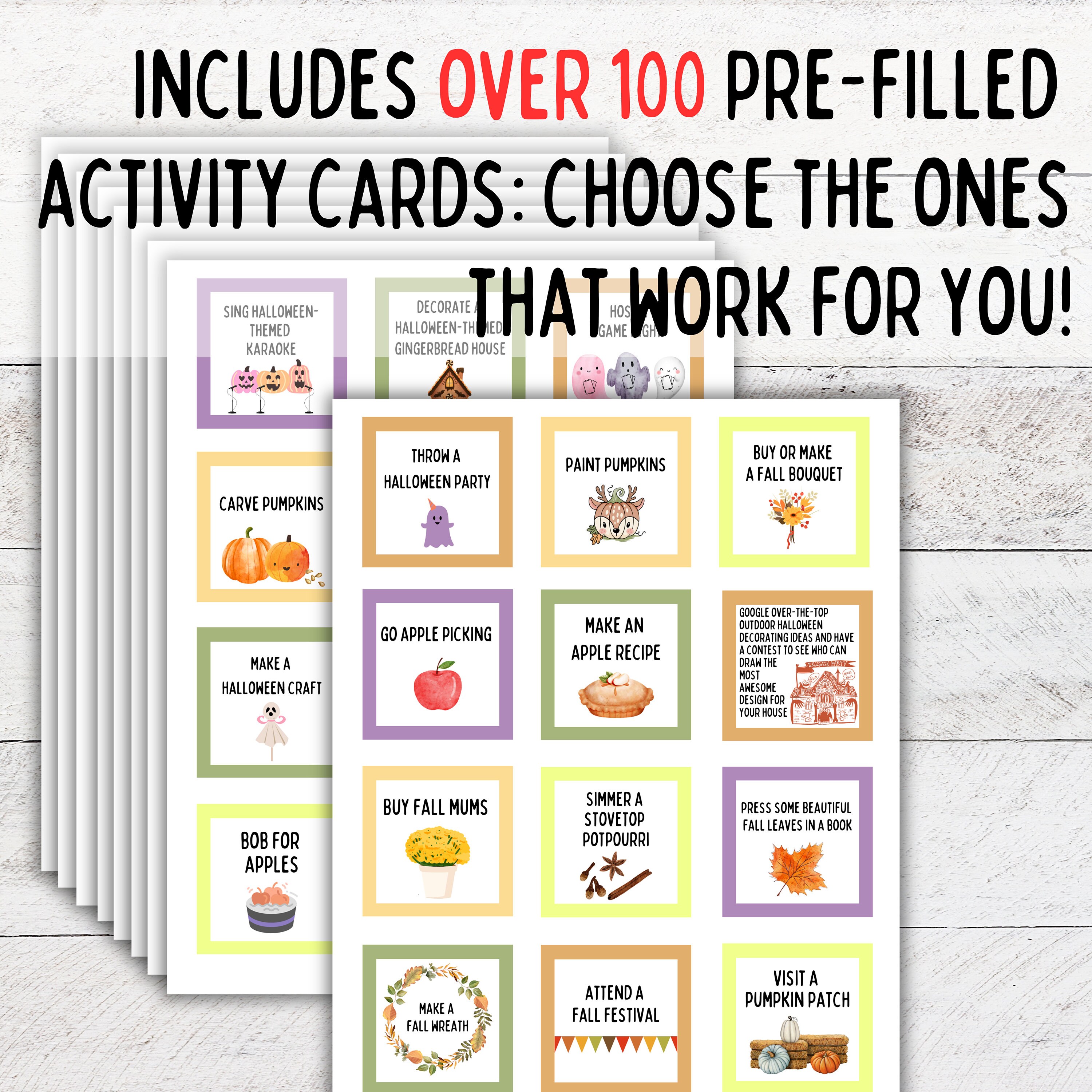 Cute Halloween Countdown Calendar, Halloween Advent Activity Envelopes ...