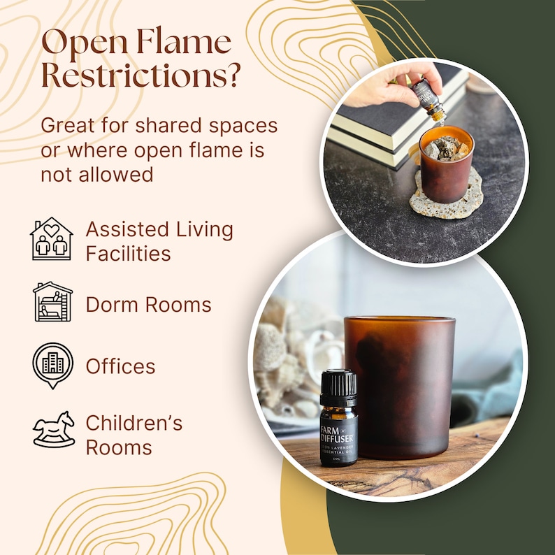 Dads & Grads Gift | Volcanic Stone Diffuser, Aromatherapy Gifts, Lavender Essential Oil, Passive ...