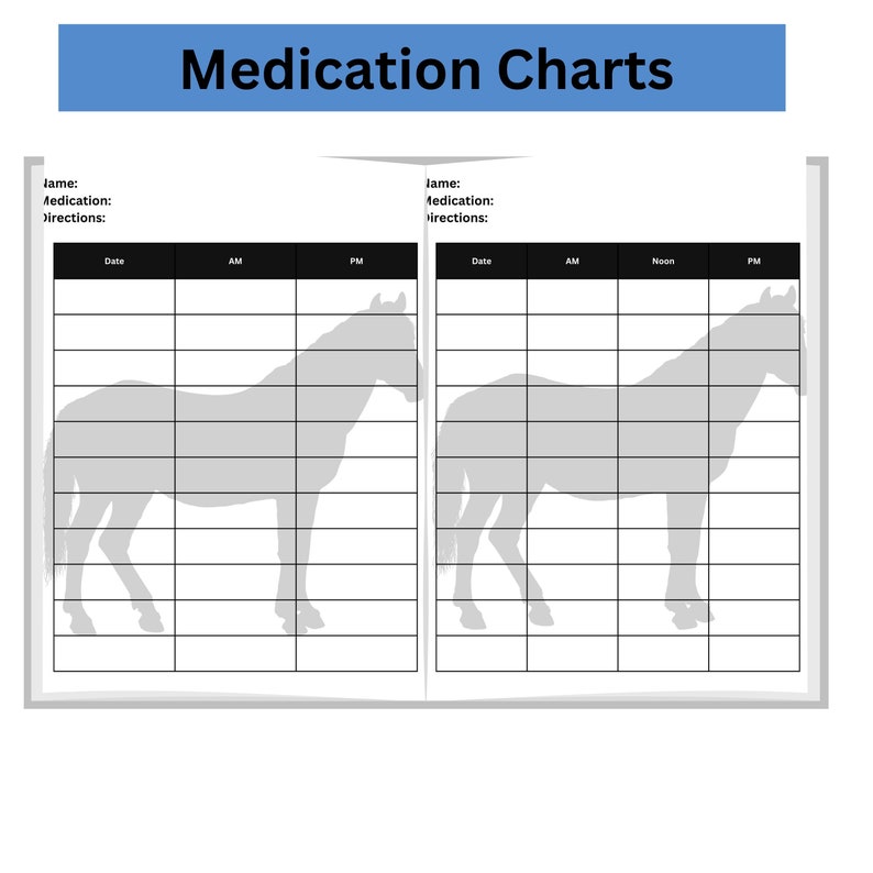 Printable Horse Care Planner - Etsy