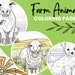 Farm Animal Coloring Pages | Farm Coloring Prints | Kids Coloring ...