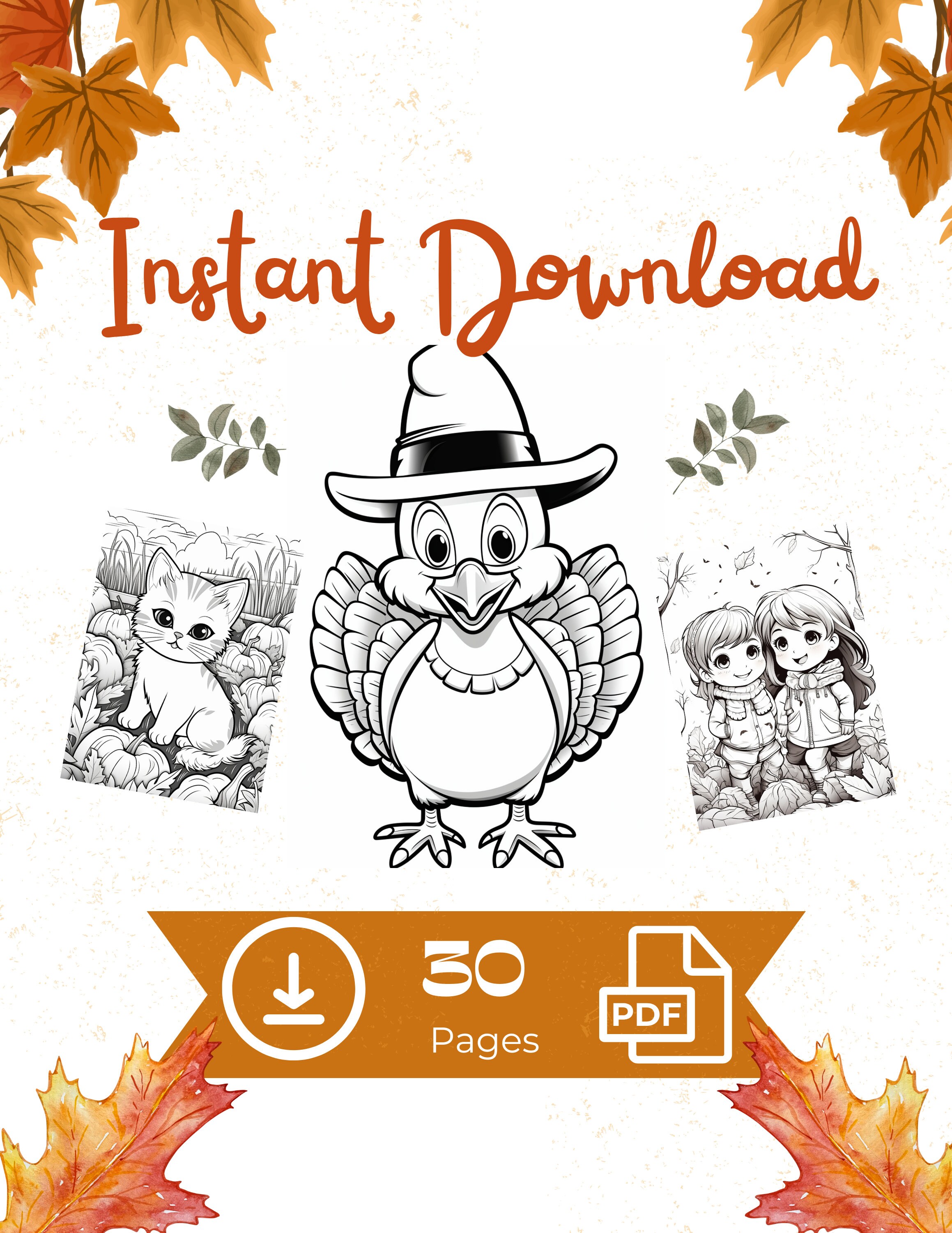 Autumn Coloring Pages | Fall Themed Coloring Prints | Kids Coloring ...