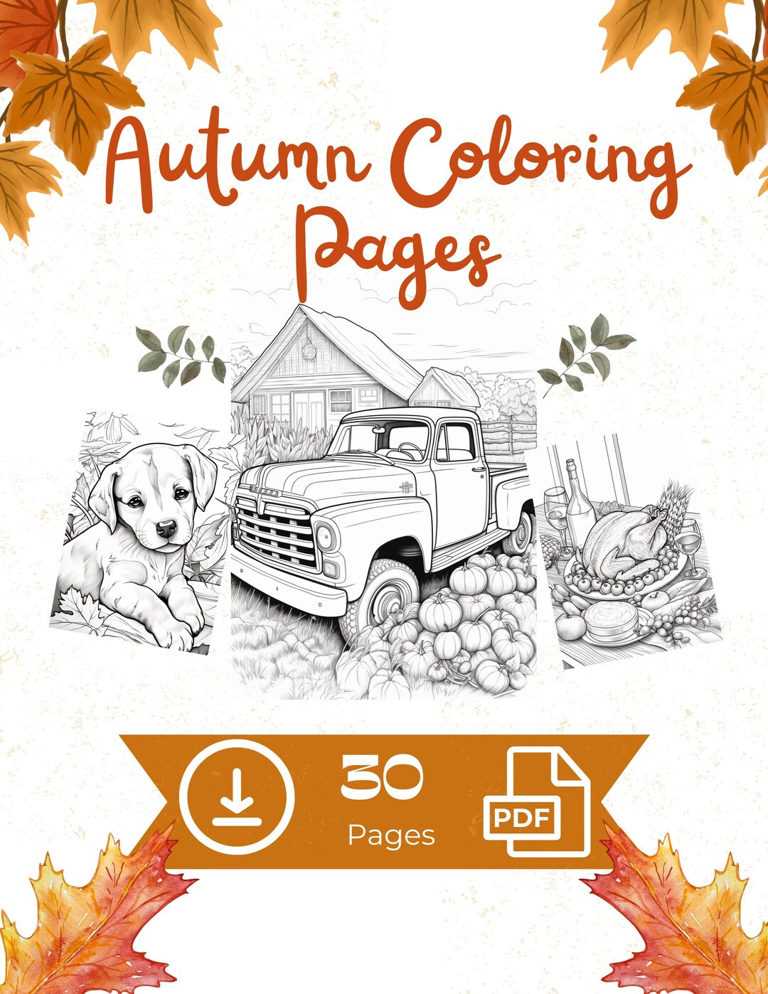 Autumn Coloring Pages | Fall Themed Coloring Prints | Kids Coloring ...
