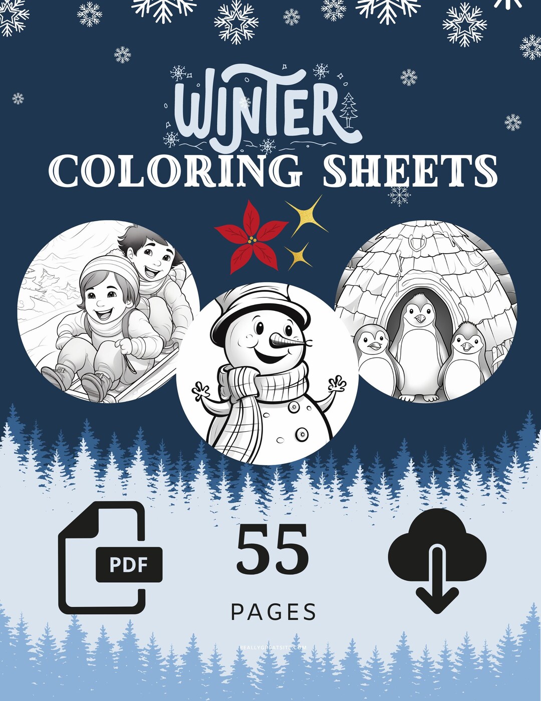 Winter Coloring Pages | Winter Theme Coloring Prints | Kids Coloring ...