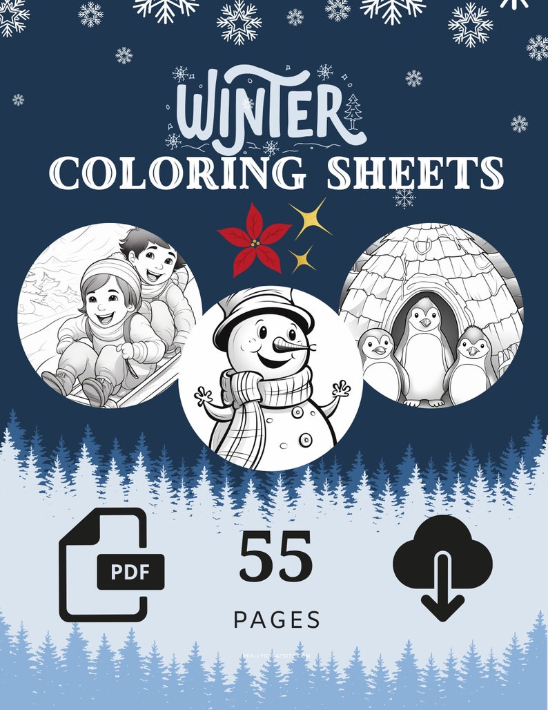 Winter Coloring Pages | Winter Theme Coloring Prints | Kids Coloring ...