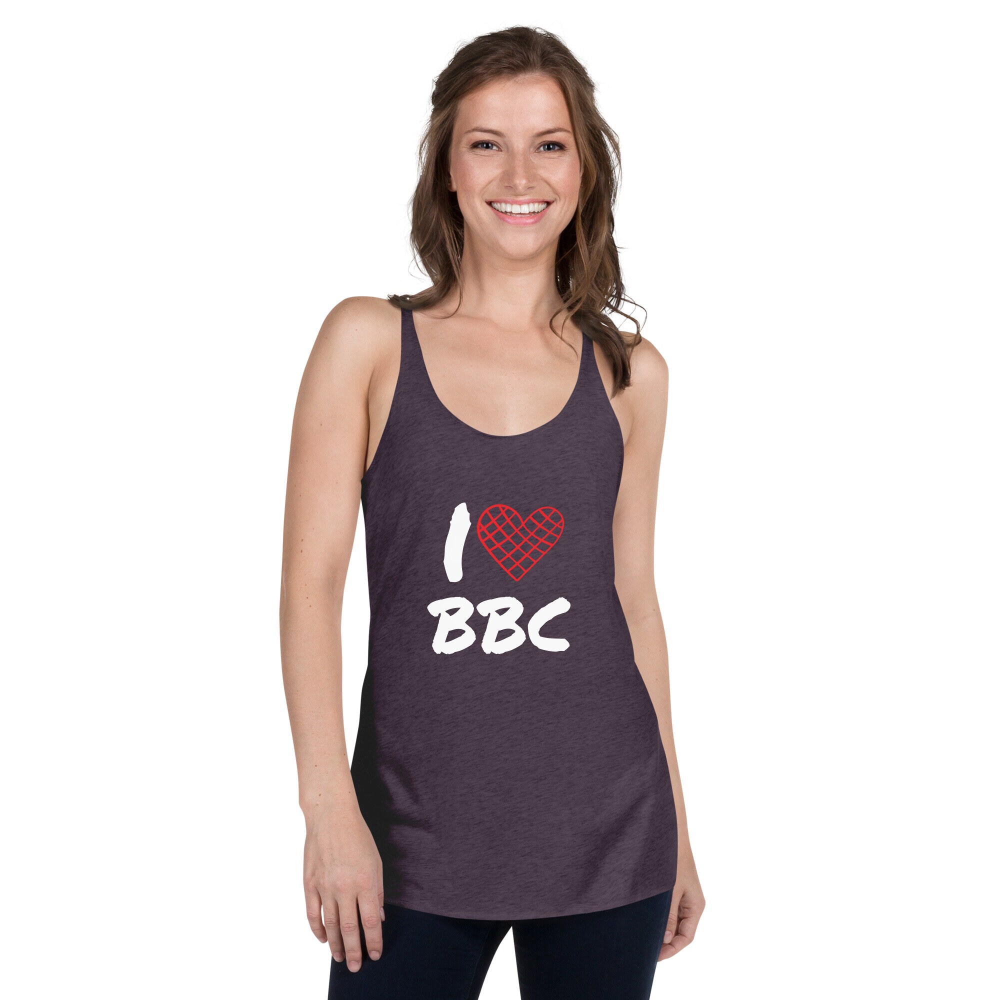I Love BBC QOS Women's Racerback Top for Hotwives and Lovers of Interracial and BBC - Etsy