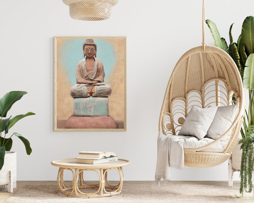 Ancient Tibetan Buddha Digital Wall Art Poster: Ai-generated and ...
