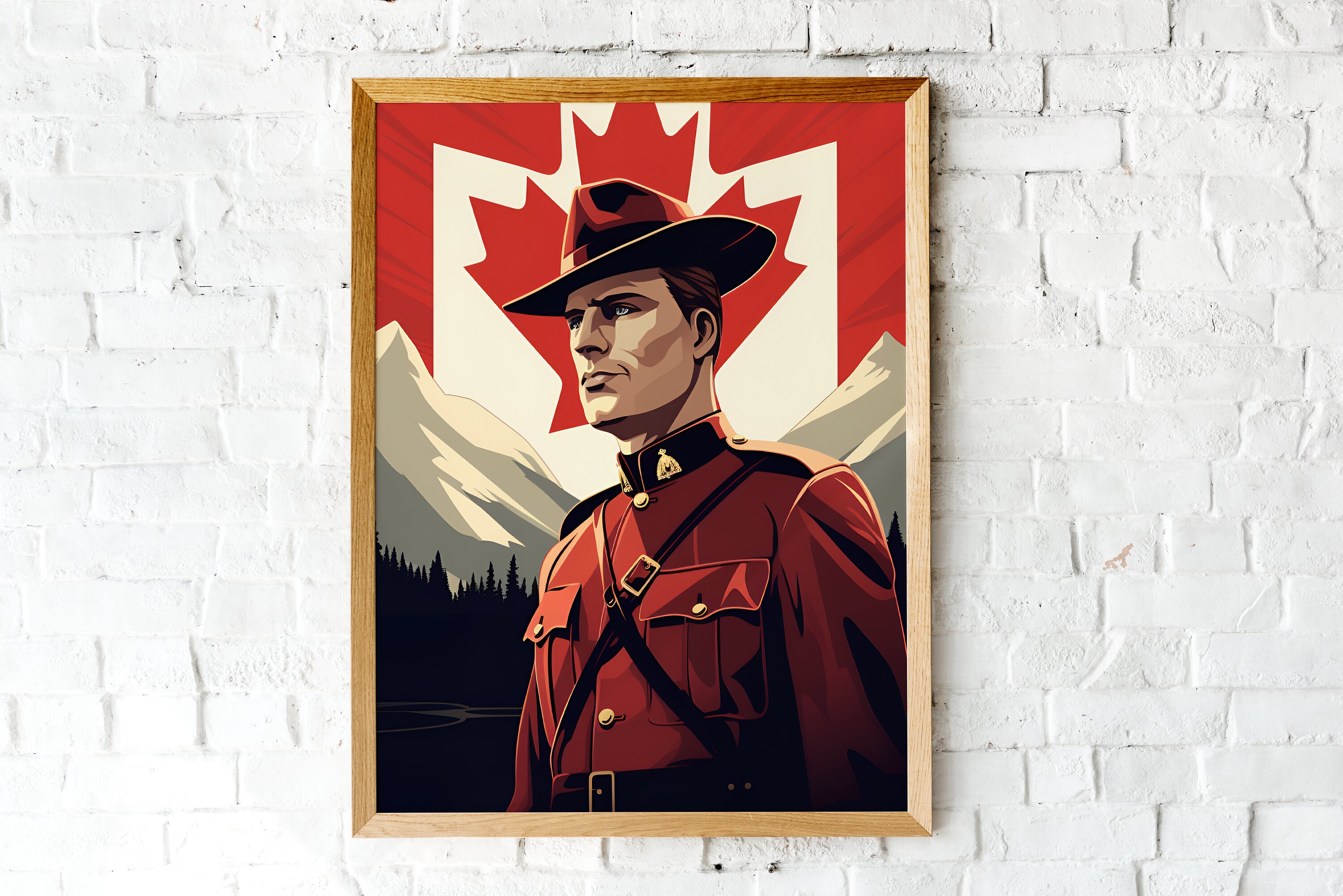 Canadian Mountie Digital Art | Anime | RCMP | Iconic Canadian Imagery ...