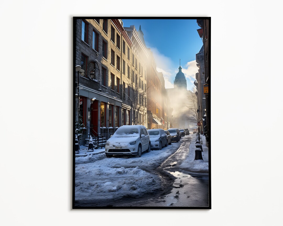 Montreal Printable Poster| Digital Download | Quebec Landscape | Rustic ...