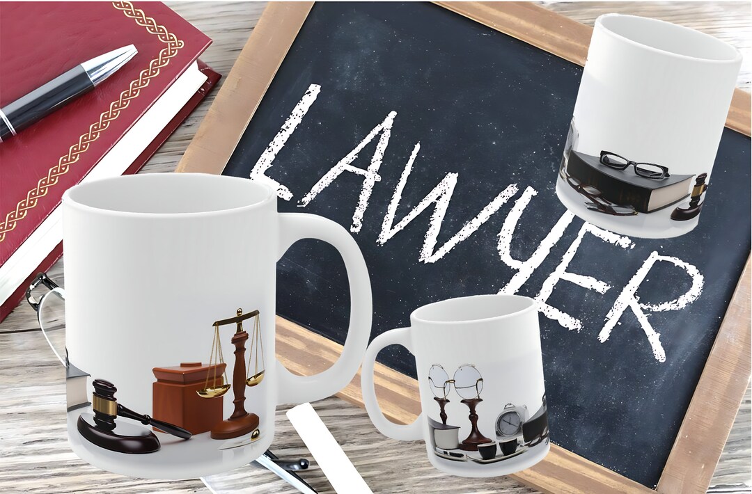 Scales of Justice Ceramic Coffee Mug, Lawyer Gift Mug, Legal Profession ...