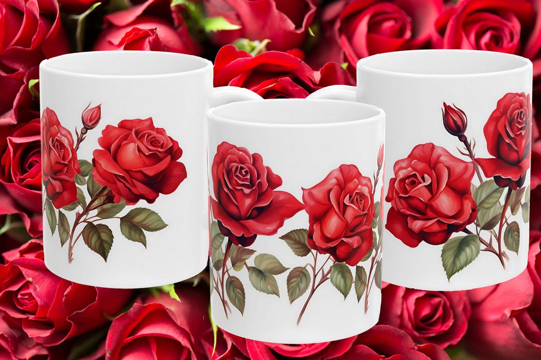 Beautiful Mothers Day Red Roses Ceramic Coffee Mug,love You Mug ...