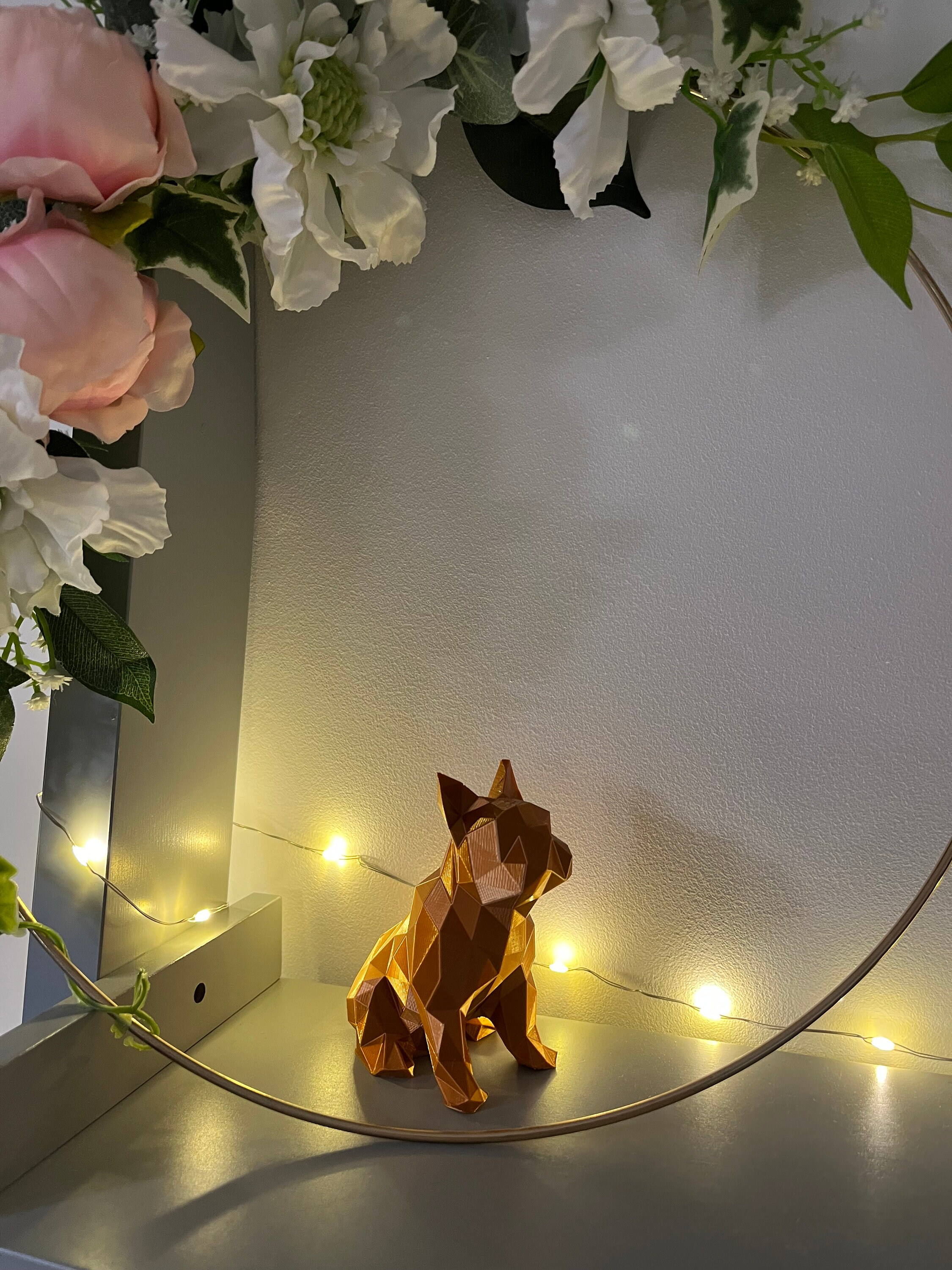 3D Printed Low Poly French Bulldog / Frenchie Ornament - Etsy