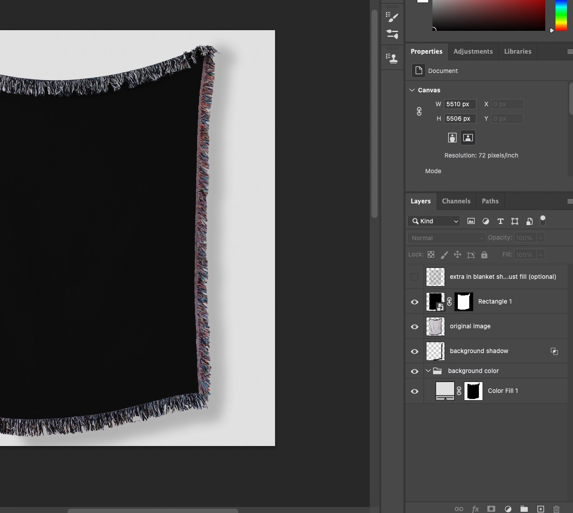 Woven Blanket Mockup Canva Woven Throw Blanket Mockup Jacquard Fringed ...