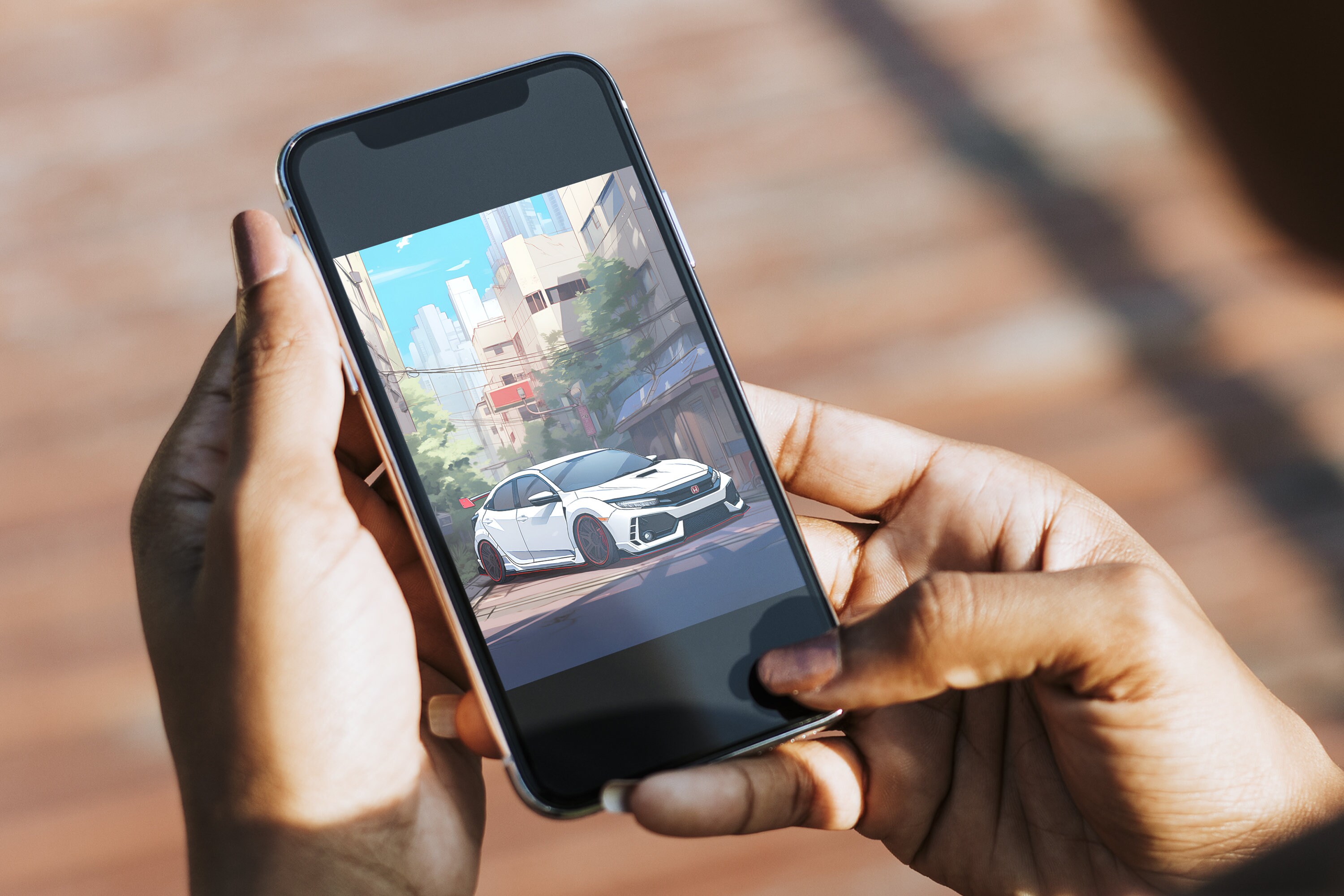 2016-2020 Honda Civic Type R Anime Illustration Style | City Daylight ...