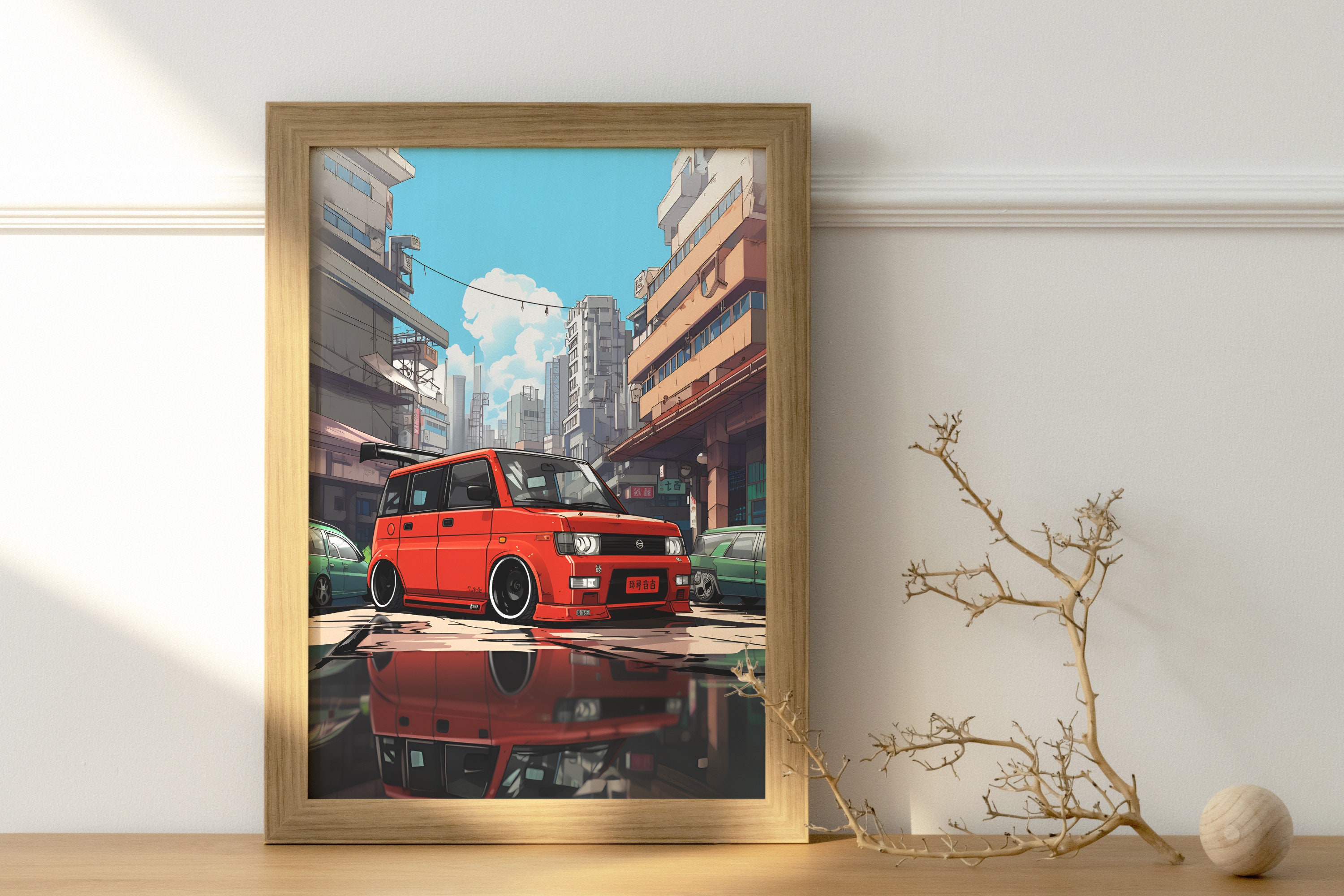 2003-2006 Scion Xb JDM Anime Kawaii Cartoon | City Alleyway Scene ...