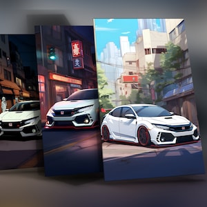 2016 - 2020 White Honda Civic Type R Anime Bundle | Urban Adventures ...