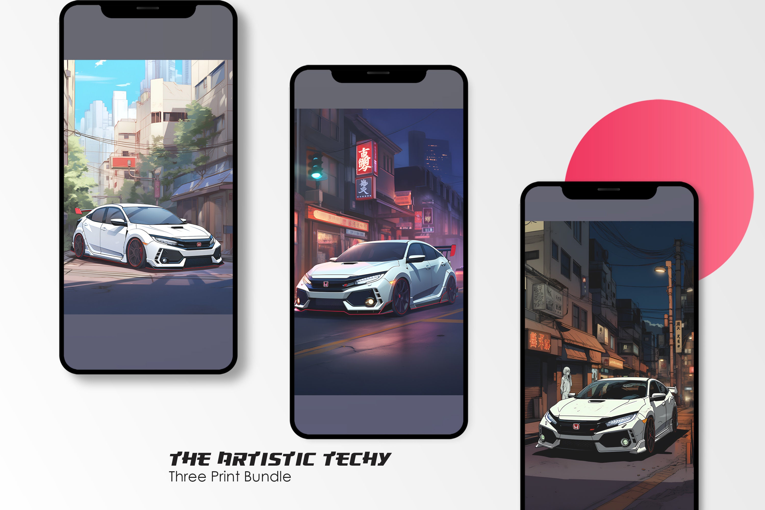 2016 - 2020 White Honda Civic Type R Anime Bundle | Urban Adventures ...