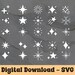 Sparkly Star SVG Drawings Bundle | 50 SVG Assets | SVG Zip Files ...