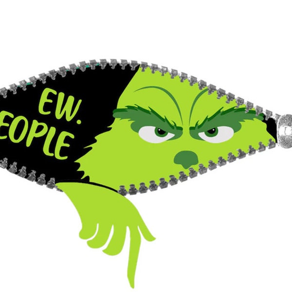 Grinch Svg Ew People - Etsy