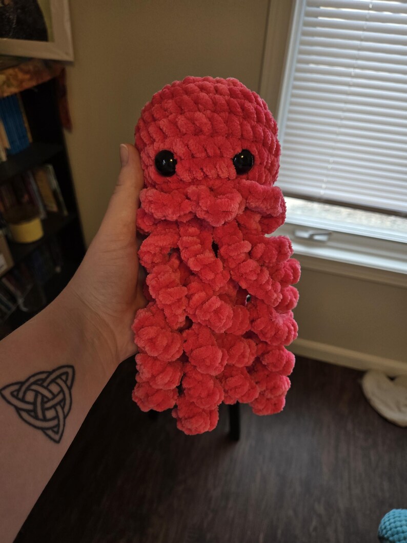 Octopus Plushie Pal With Tentacles Amigurumi Crochet Handmade - Etsy