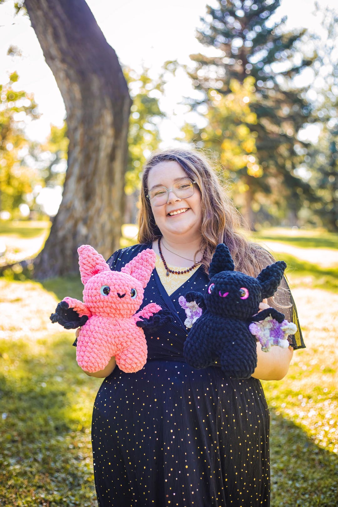 Pink Bat Stuffie Halloween Plushie Spooky Wings Cute | Ready to Ship - Etsy