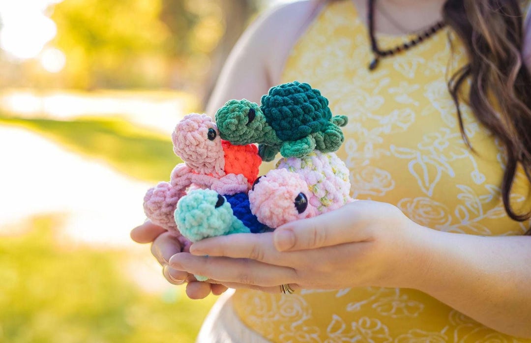 Tiny Turtle Stuffie Customizable Cute Mini Plushie - Etsy