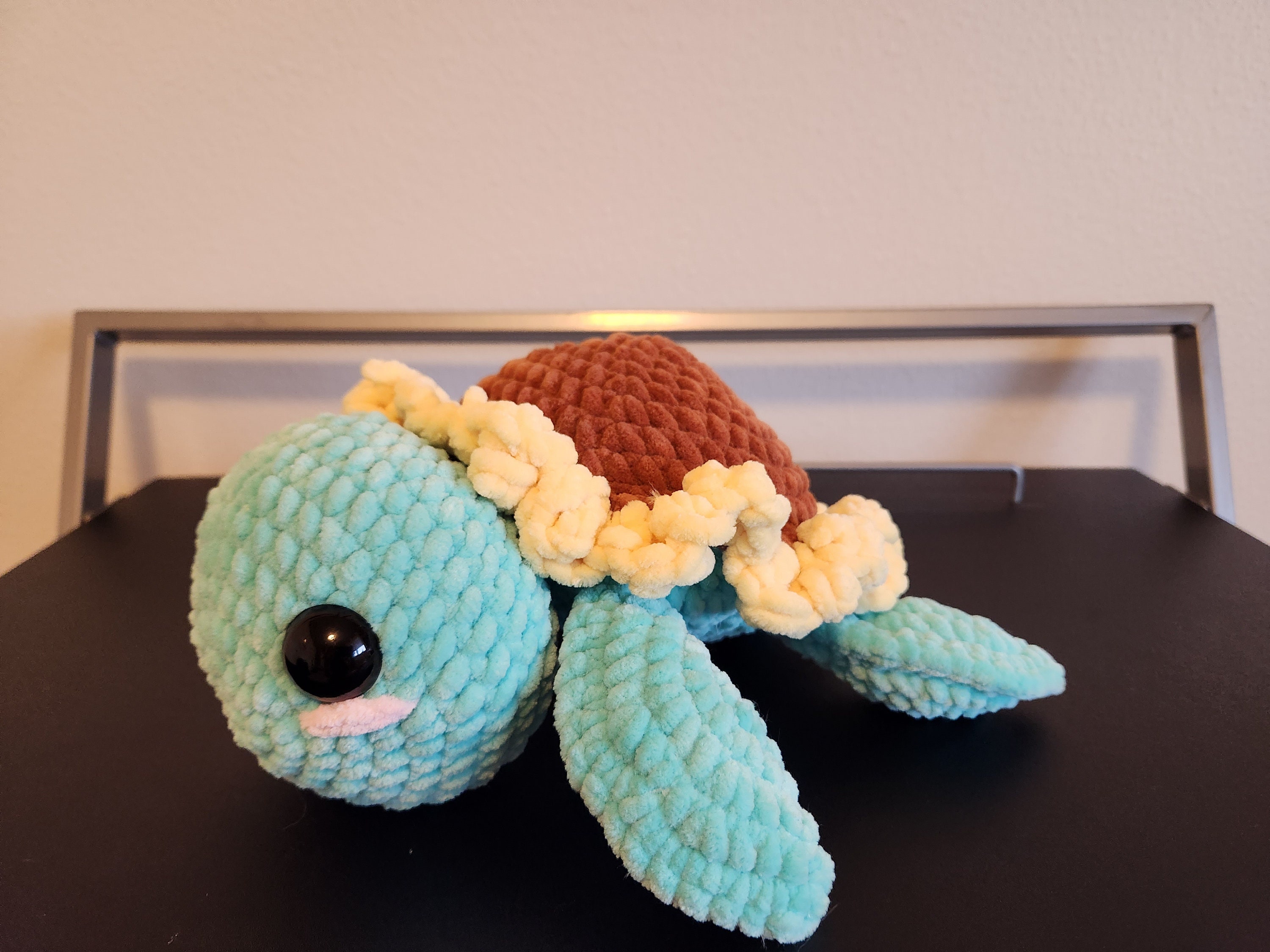 Sunflower Turtle Plushie Pal Customizable Amigurumi Flower Stuffy ...