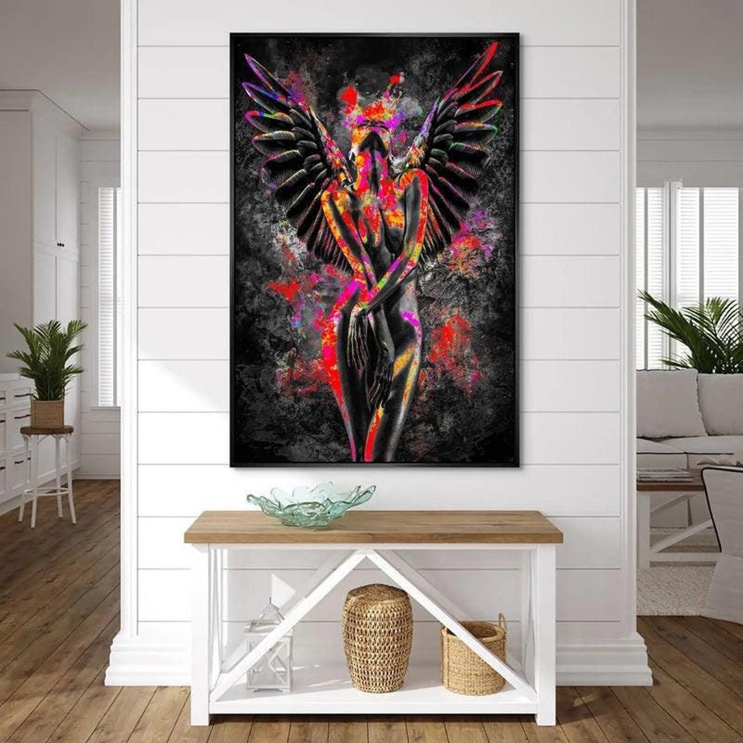 Erotic Poster, Sexy Couple Wall Art, Sexy Woman Wall Art, Naked Couple ...