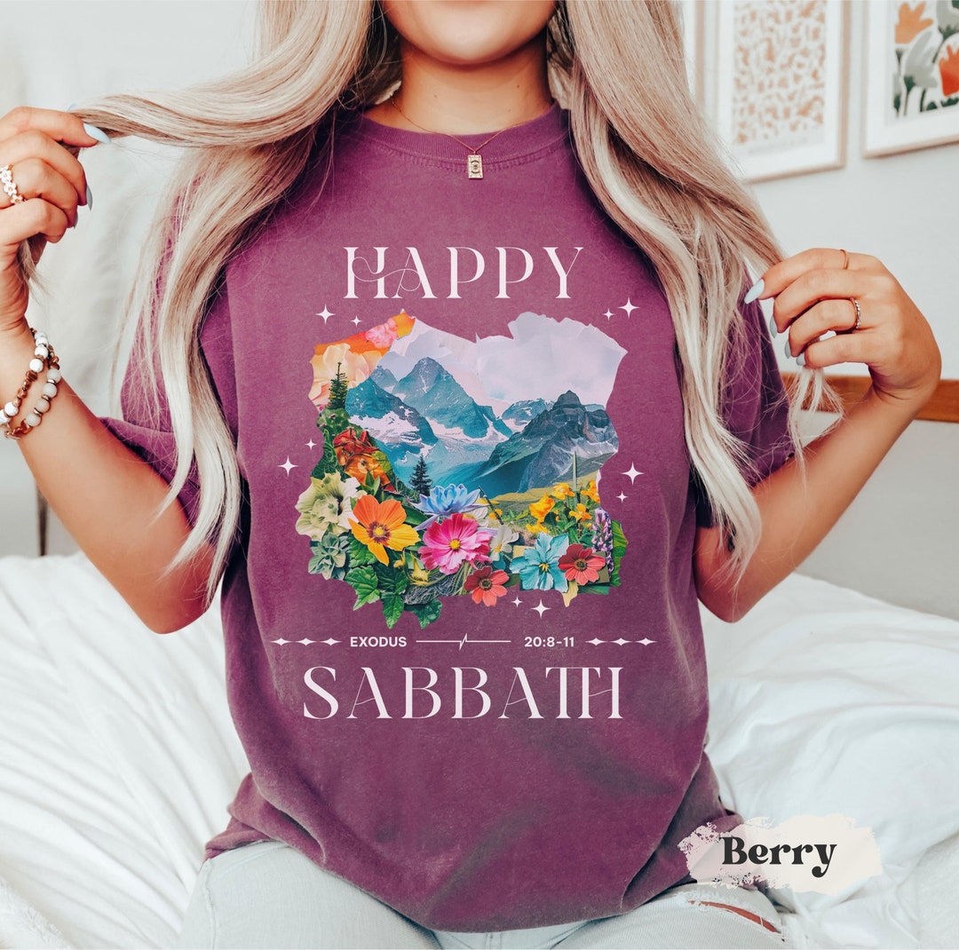 Shabbat Shalom T-shirt, Hebrew Torah Messianic Shirt, Sabbath Day of ...