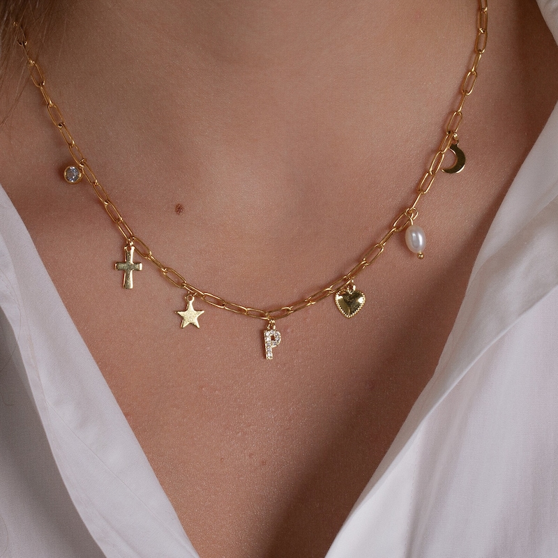 Small Charm Necklace - Etsy