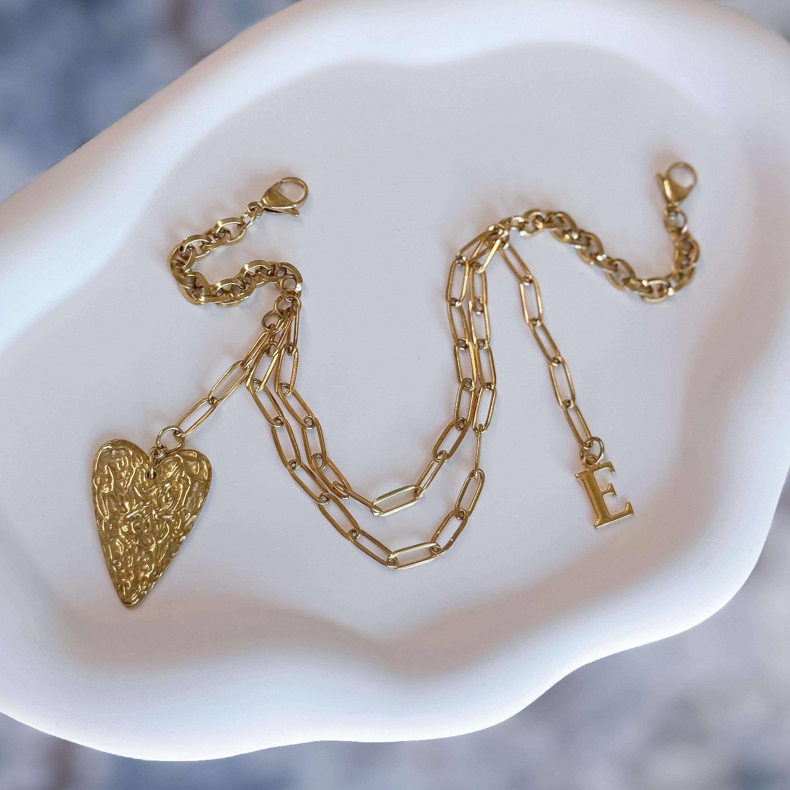 Custom Initial Bag Chain Charm, Gold Purse Chain Handbag Accessorry ...