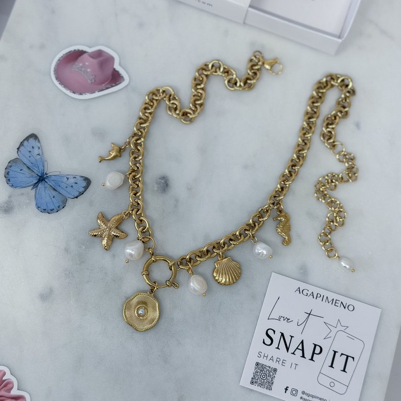 Surfer Girl Choker Necklace, Beach Essentials, Freshwater Pearls ...