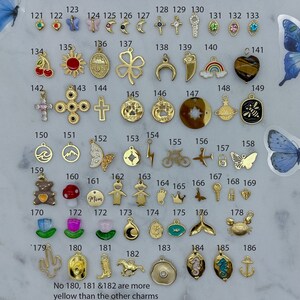 Make Your Own Custom Charm Necklace, Gold Chain Charm Necklace, Vintage ...