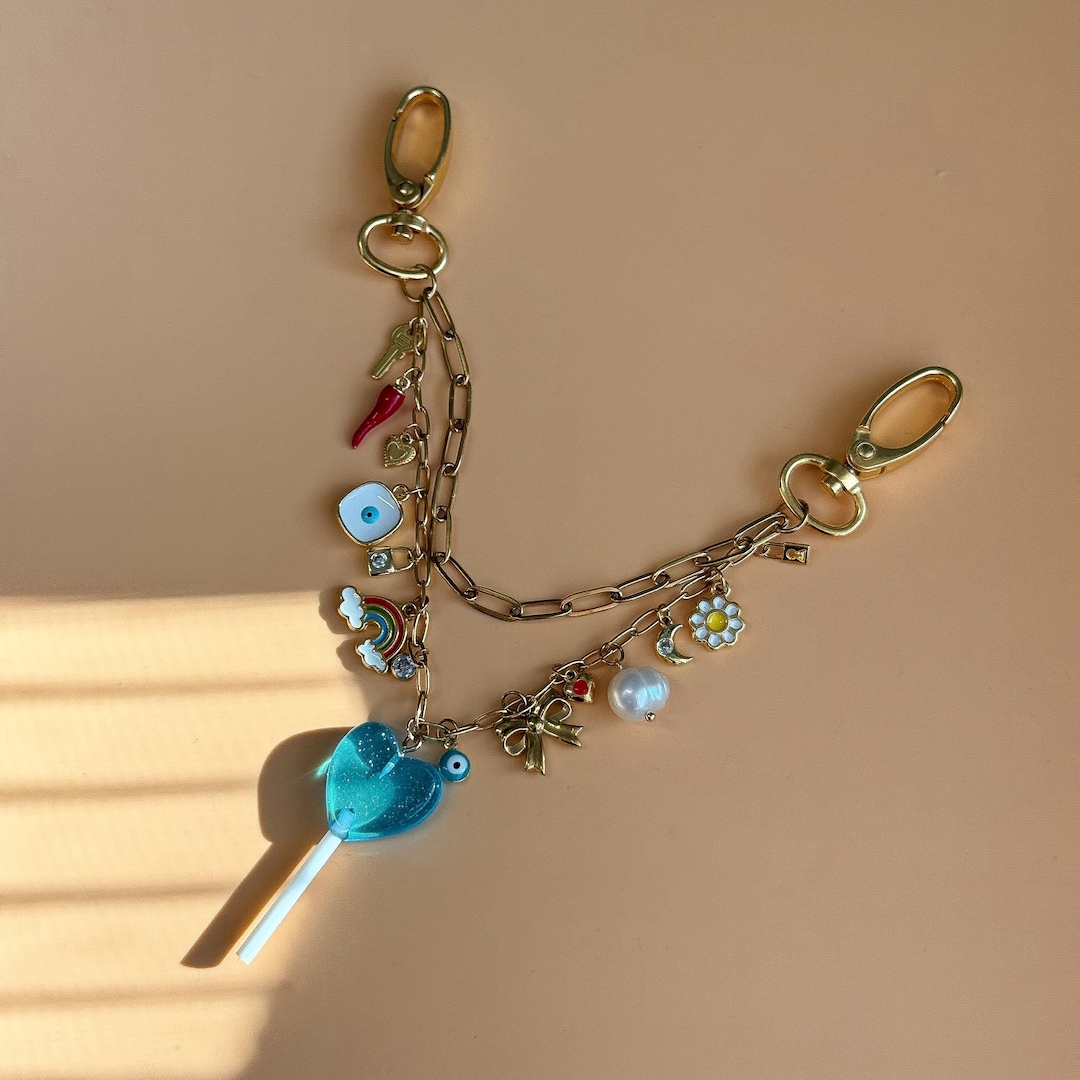 Bag Chain With Charms, Gold Purse Chain Handbag Accessorry, Handbag ...