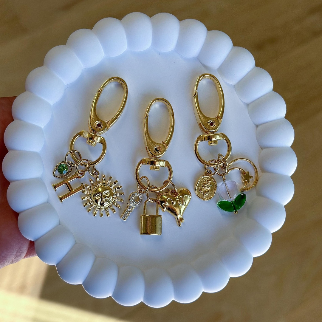 Custom Bag Charm, Gold Keychain Holder, Purse Handbag Accessories ...