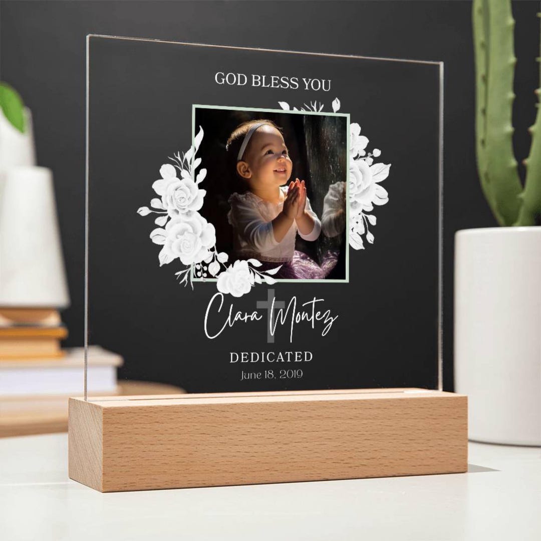 Personalized Baby Dedication, Christening, or Baptism Plaque ...