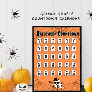 Halloween Countdown Calendar, Countdown to Halloween for Kids ...