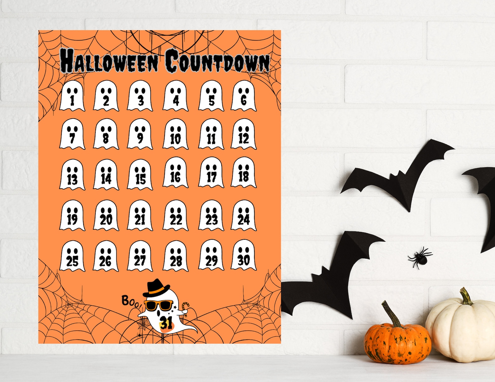 Halloween Countdown Calendar, Countdown to Halloween for Kids ...