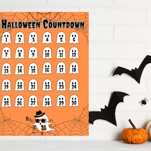 Halloween Countdown Calendar, Countdown to Halloween for Kids ...