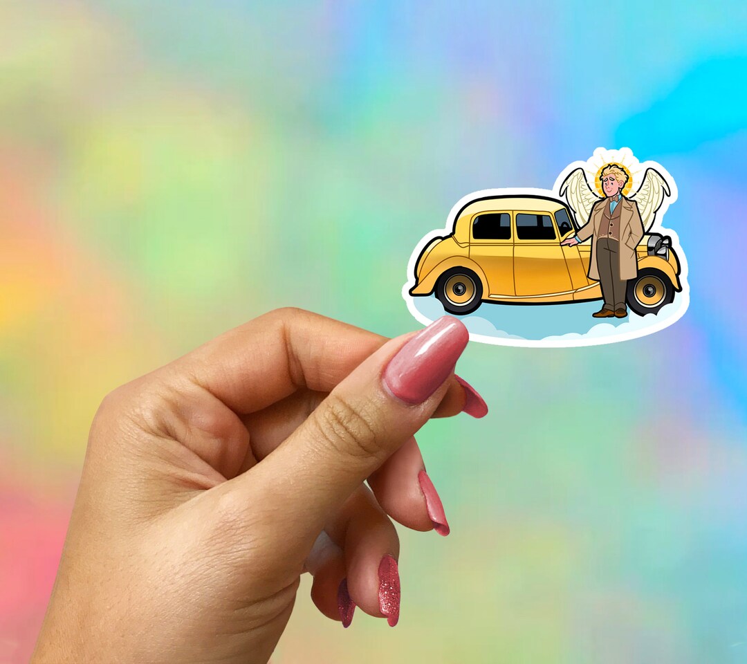 Good Omens Sticker Aziraphale Sticker Vinyl Decal - Etsy