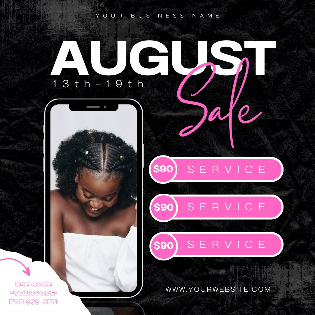 Monthly Sale Flyer Template - Etsy