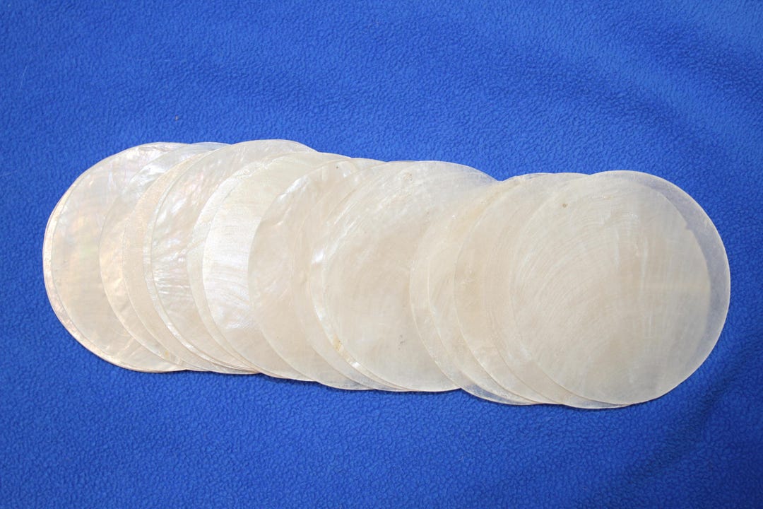 CRAFT SUPPLY Capiz Cut Shell, 3 Inch, Beach Art, Floral Crafts, All ...