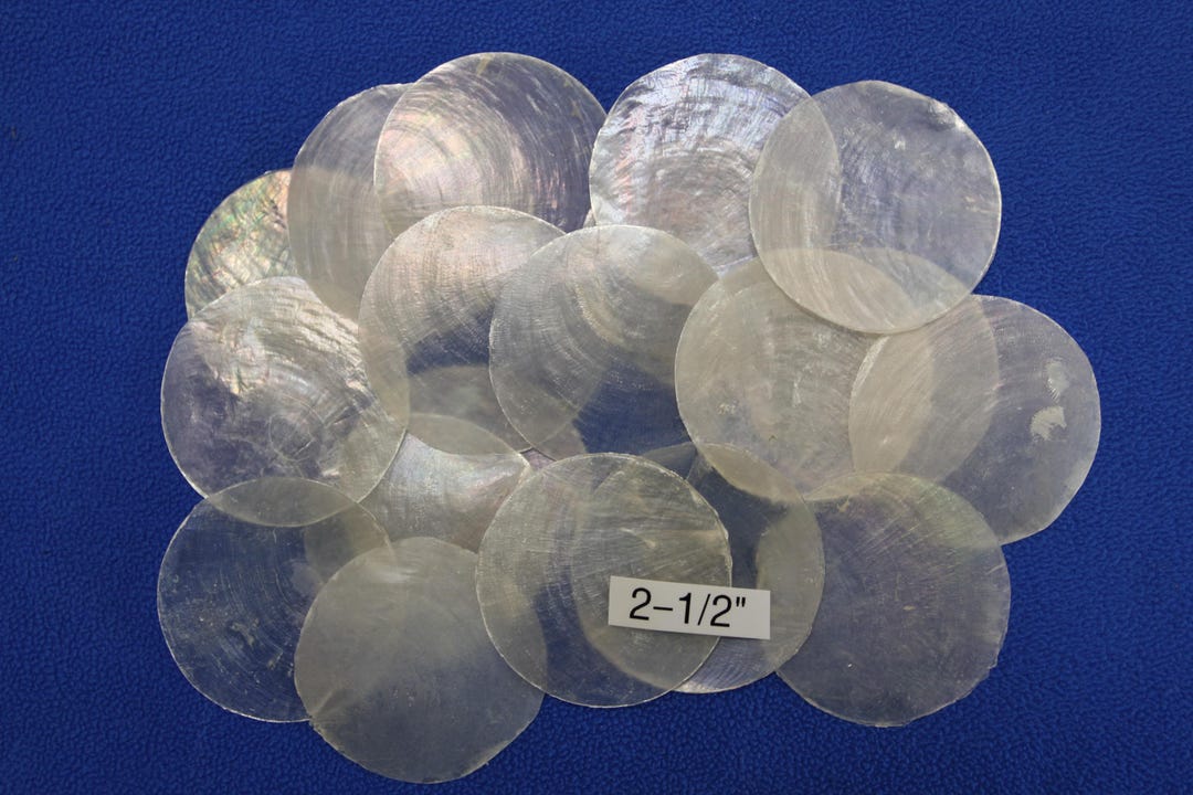 CAPIZ SEASHELLS, Custom Place Cards, Cut Seashells, 2-1/2" Wide, Shell ...