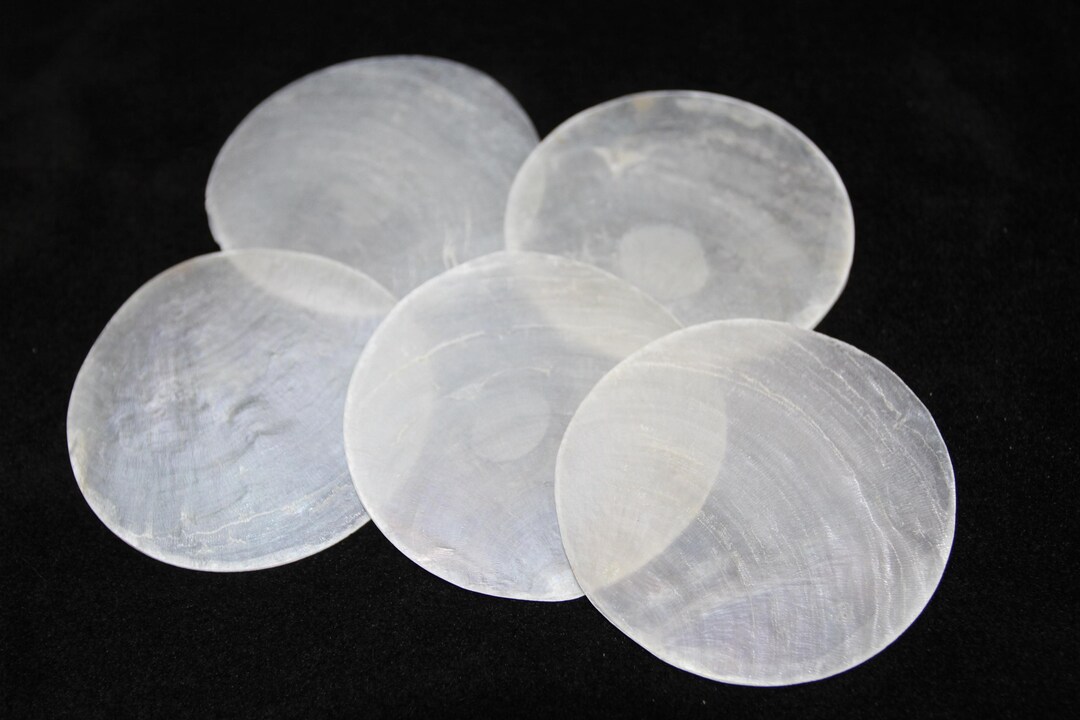 THICK SLICED, Capiz Cut Shell, 3 Inch, Craft Supply, Beach Decor ...
