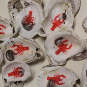5- SEAFOOD DECOR, Restaurant Decor,hand Crafted, Decoupaged Oyster ...