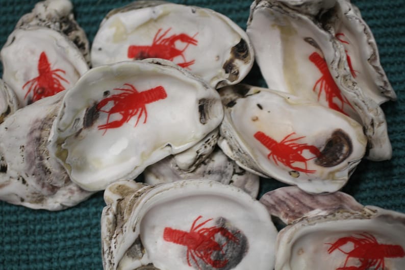 5- SEAFOOD DECOR, Restaurant Decor,hand Crafted, Decoupaged Oyster ...